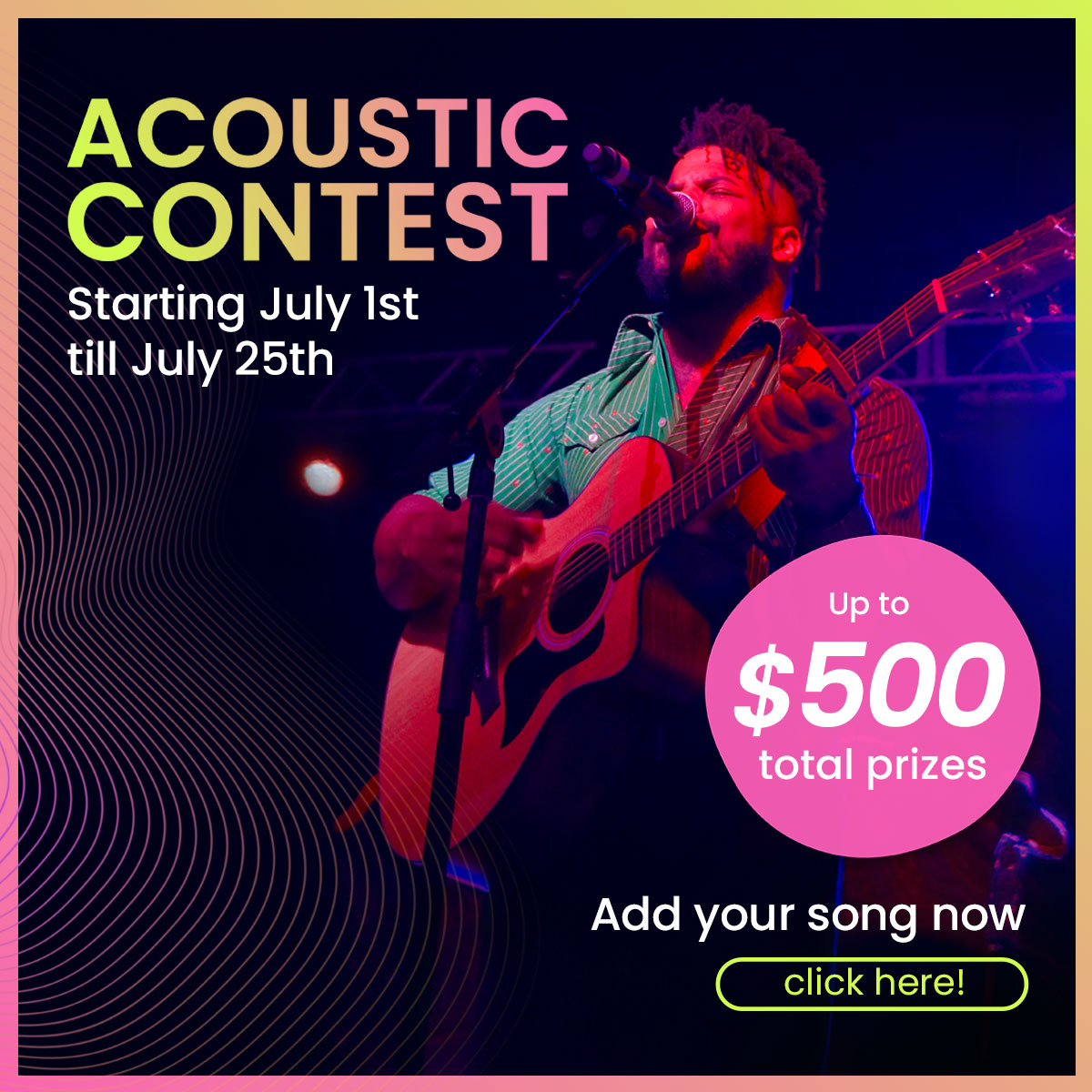 Showcase your musical talent and stand a chance to win exciting prizes ...